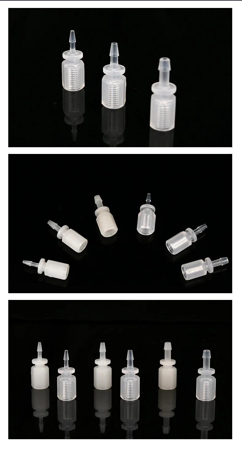 High Quality Molding Threaded Female Barbed Medical Plastic Connector ...