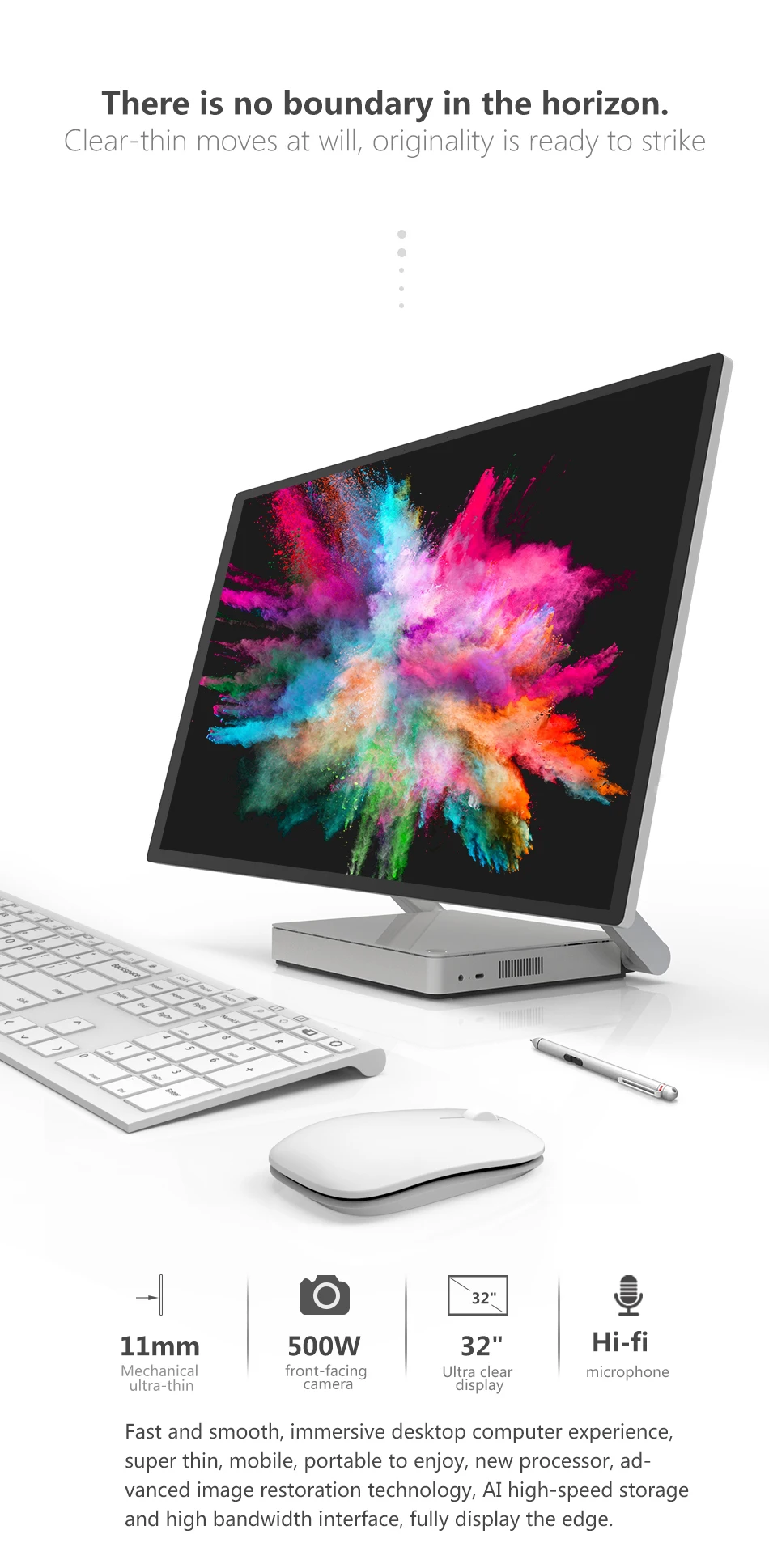 All In One Pc 4k Touch Screen For Gaming And Design - Buy All In One Pc ...