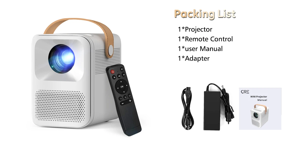 Cre Cr35 Mini Android Wifi Native Hd 4k 3d Led Lcd Outdoor Portable ...