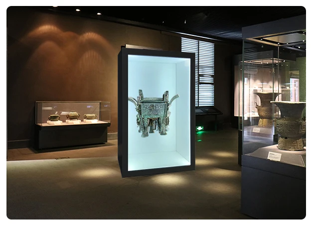 86 Inch Human Size Interactive 3d Hologram Box Transparent Lcd Showcase ...