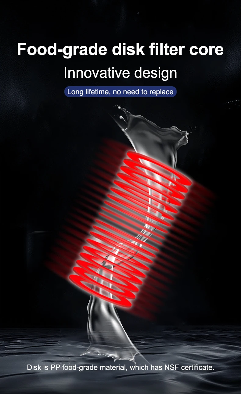 Runlucky RL-Q02BS Manual Backwashable Disk Prefilter