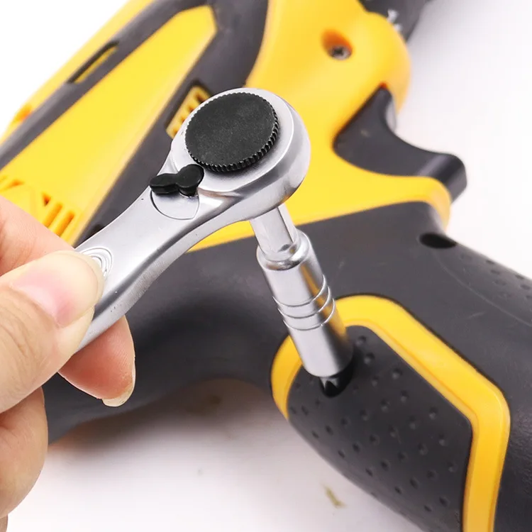 12pcs 1/4 Portable Disassembling Ratchet Wrench Set Mini Ratchet Screwdriver Set Wrench ...