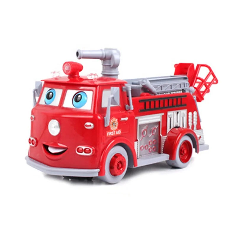 B838B Electric BO Bubble Fire Fighting Truck Car Toys for Boy & Girl ...