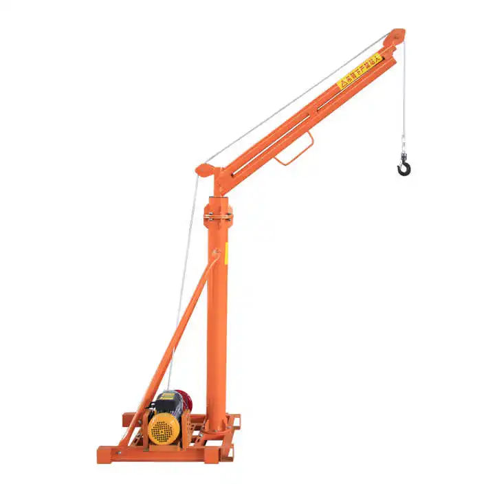 Professional Portable Outdoor Electric Hoist 500kg 1 Ton Lifting Equipment Mini Crane With Core ...