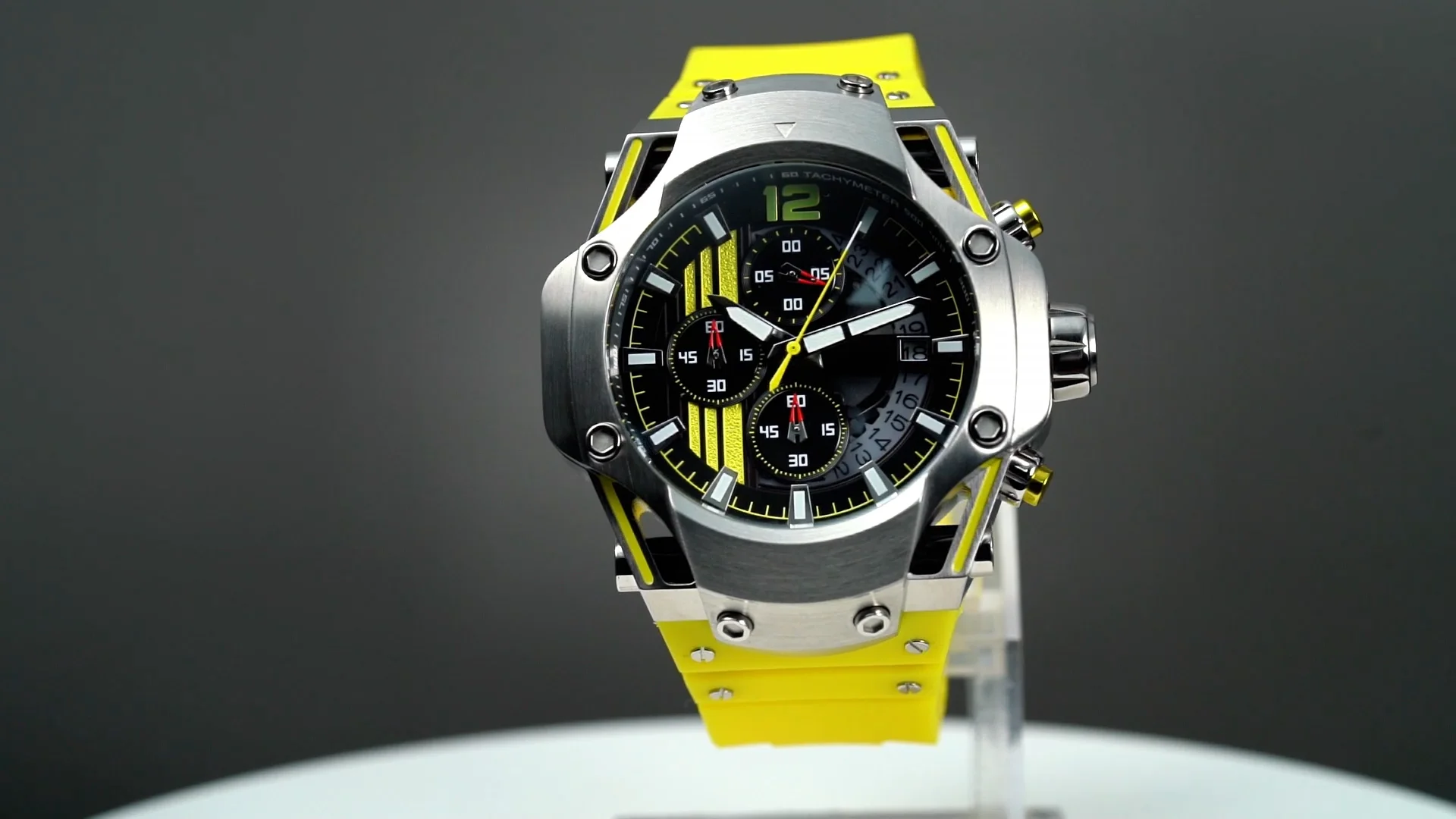 Japanese Tmi Vd57(3w) Quartz Movement Sports Watch 10bar Waterproof Men ...