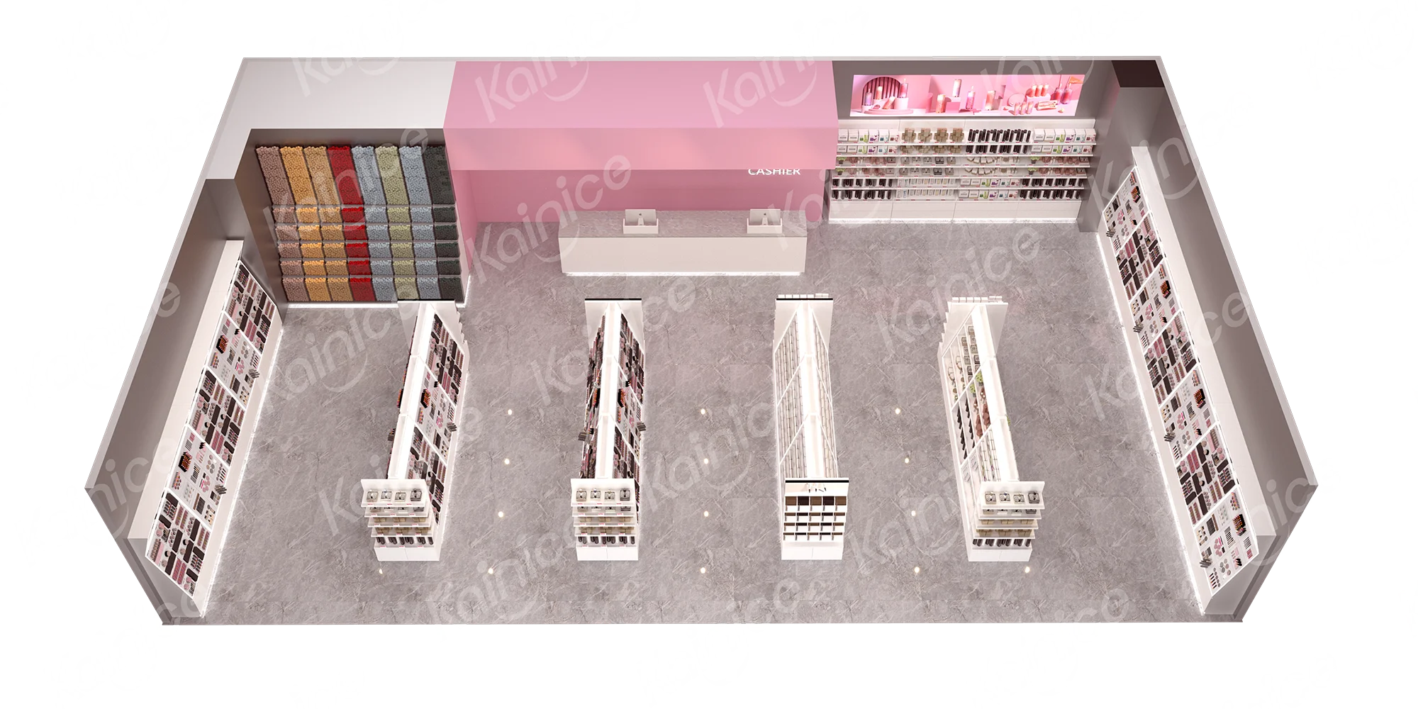 Kainice Acrylic Shelves Beauty Blender Racks Supply Store Furniture ...