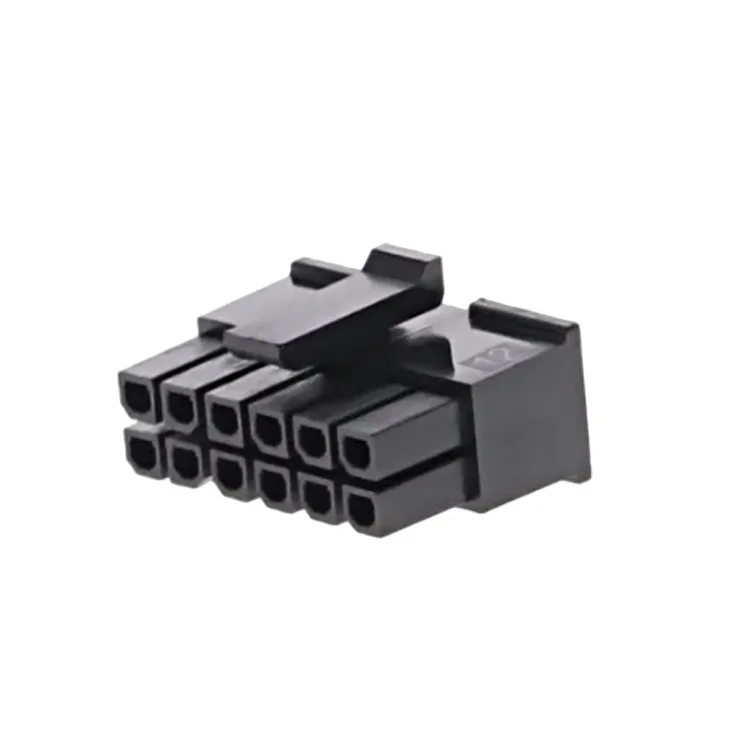 12 Pin Female Wire To Wire Connector Housing Dual Row Micro-fit 3.0mm Pitch Molex 430251200 ...