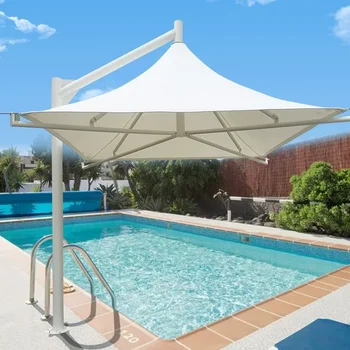 Furniture Parasol Pool Swimming Umbrella Hexagonal Membrane Tent - Buy ...