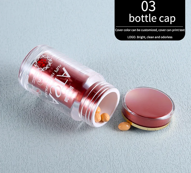 Custom Ps Pill Bottle With Inner Container Customer Design Printing ...