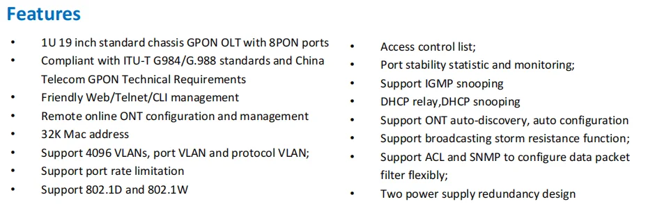 Photon Gpon Olt 8 Pon Port Ftth Fttx Fiber Optic L3 10g Mini Olt Gpon Ptf3708 - Buy Gpon Olt 8 ...