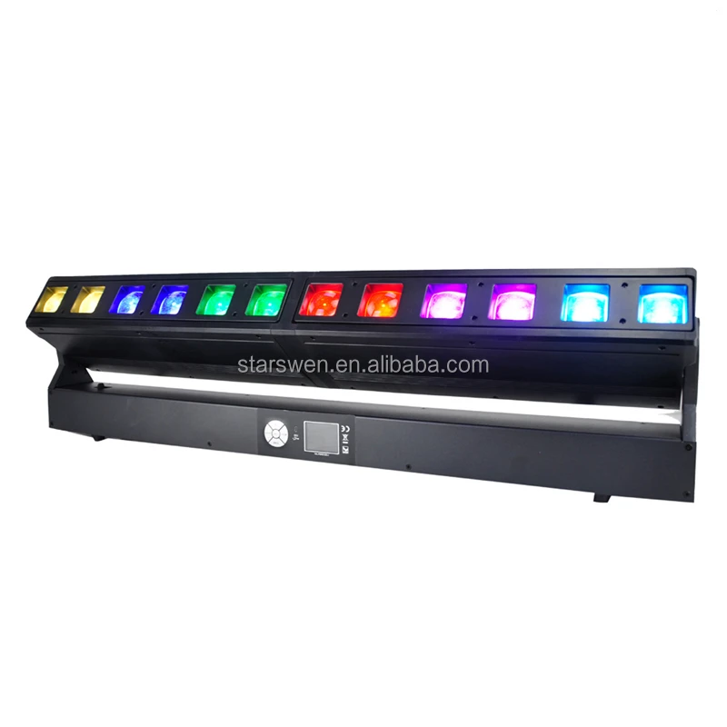 Hot Sale 12X40W Dmx matrix RGBW 4in1 Pixel Zoom Wash Led bar Wide Beam ...