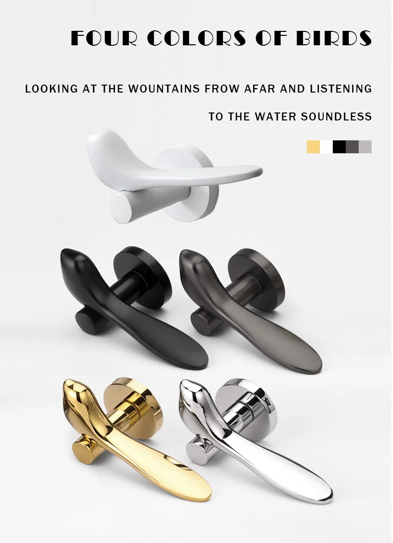 Wholesale Bird Door Lock Hotel House Bathroom Fancy Luxury Gold Door ...