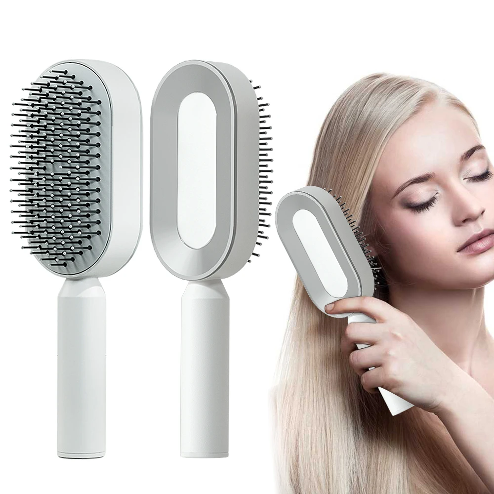 Air Comb Hot Comb - Self Cleaning Hair Brush for Detangling