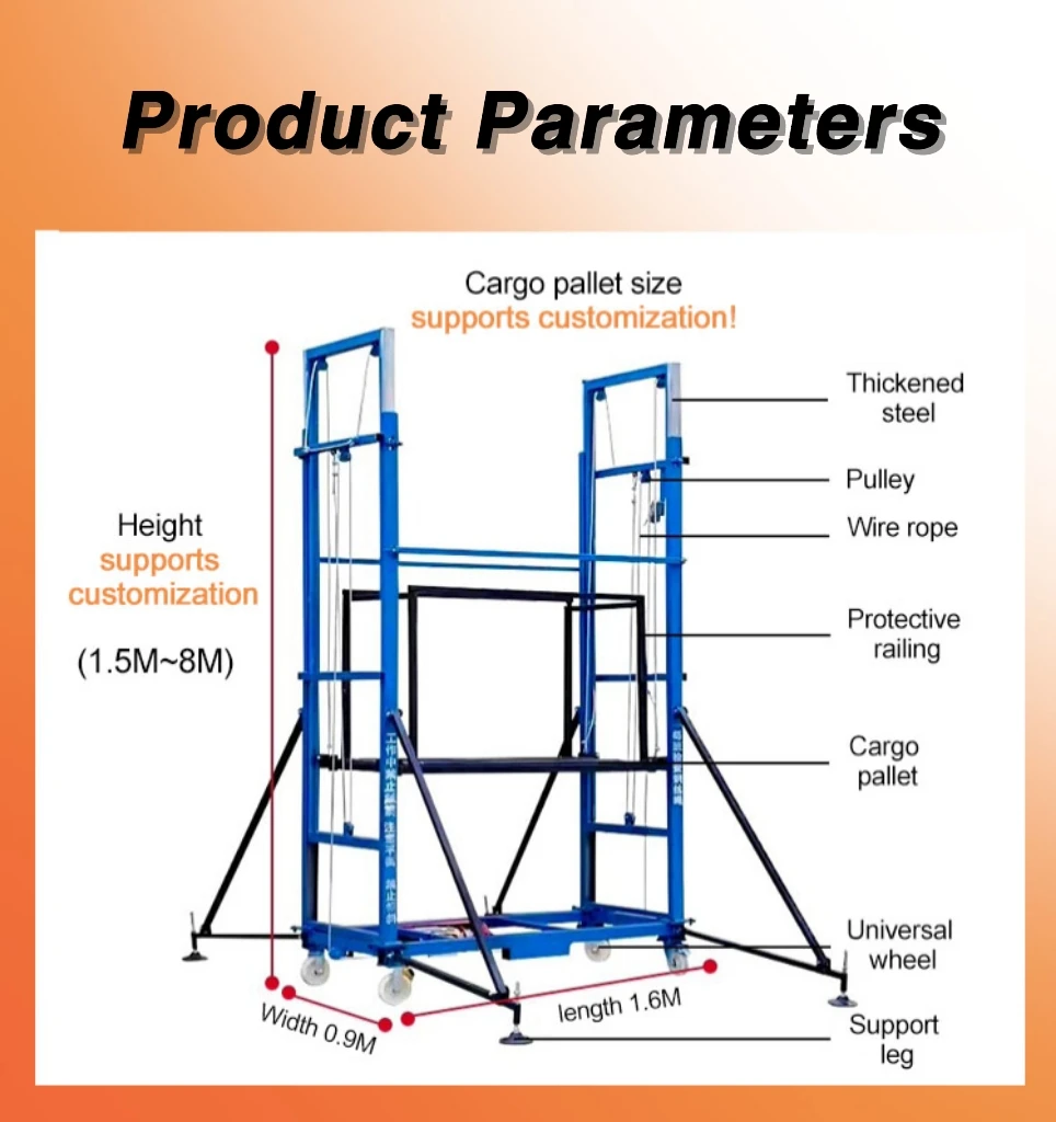 Multiple Models Folding Mobile Electric Scaffold Platforms Electric ...