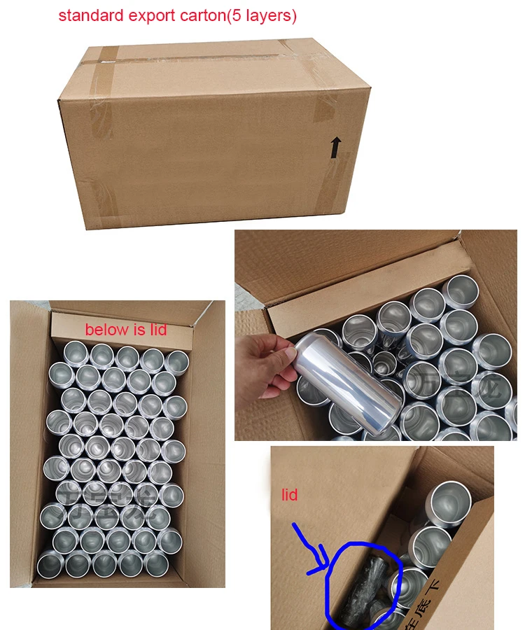 Aluminum Beverage Cans With Easy Open Ends For 500ml Drink Packaging - Buy 190ml 250ml 330ml ...