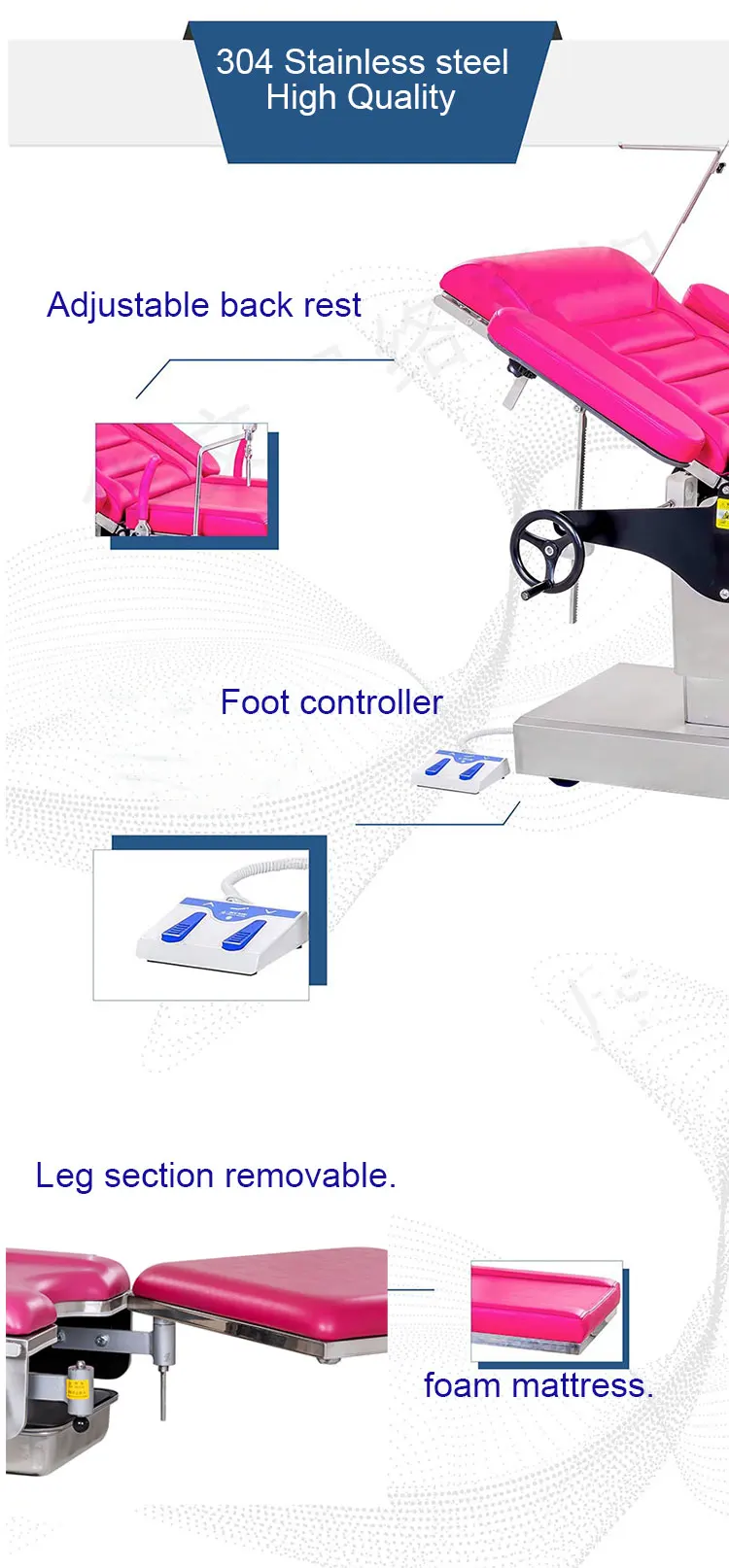 Snmot5500c Hospital Delivery Bed Birth Comprehensive Operating Table ...