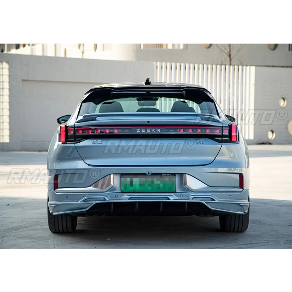 001 Body Kit Rear Roof Spoiler Glossy Black Sport Style Rear Wing Rear ...