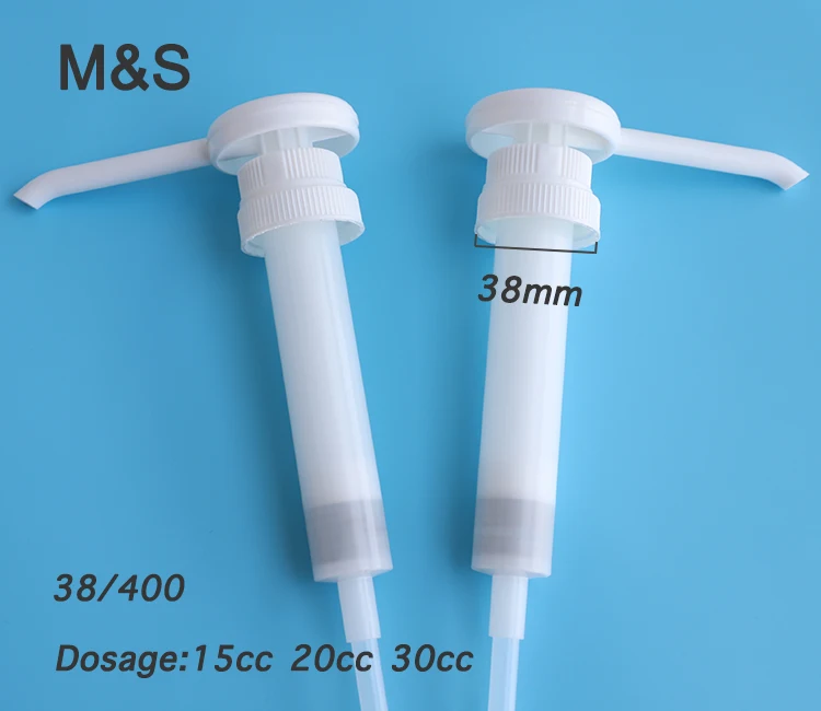 38 400 Big Dosage White Food Grade Plastic Syrup Pump For Jam Dispenser ...