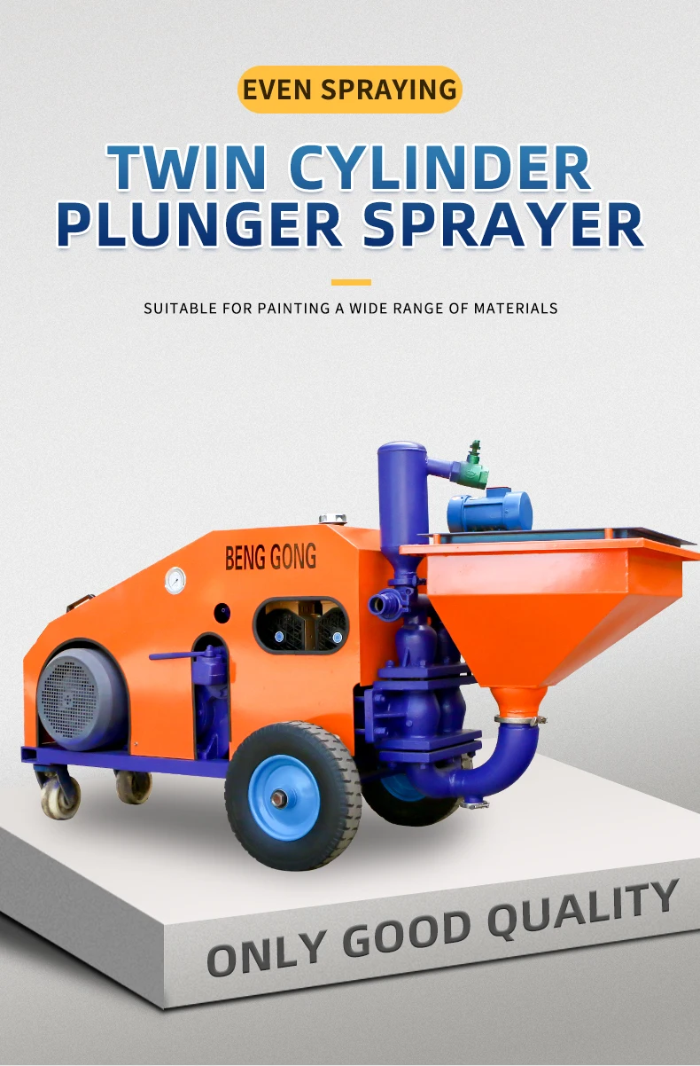 Hydraulic Cement Plaster Machine Making Automatic Wall Mortar Spray ...