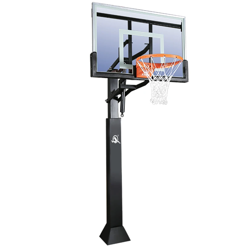 Outdoor Adjustable In-ground Basketball Training Hoop with High Rebound ...