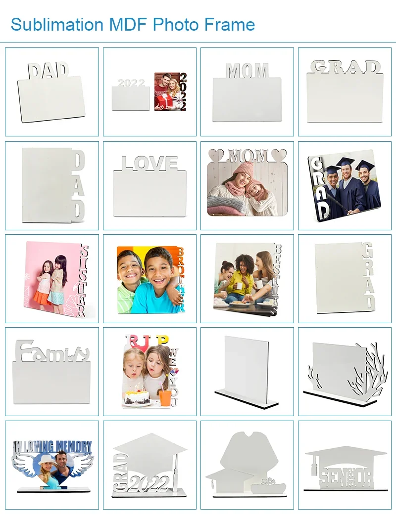 Customized Mdf License Plate Frame Sublimation Blank Graduation Cap ...