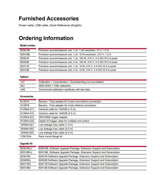 Keysight B2910bl Precision Source/Measure Unit 1 Channel 10 Fa ...