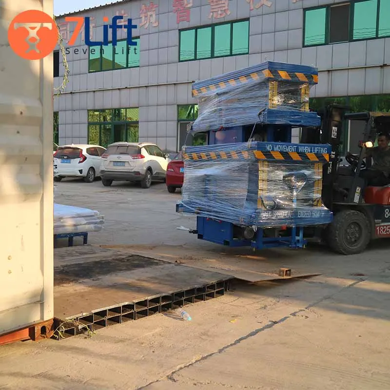12m Lifting Height, 500kg Load Capacity - Hydraulic Scissors Lift Platform