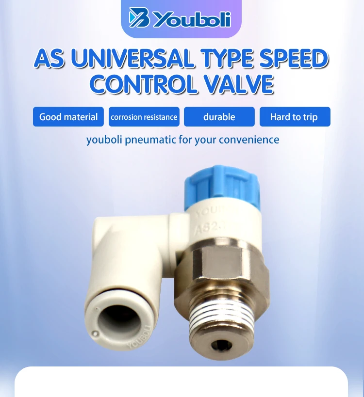 Ybl Smc Type Pneumatic Parts Inlet Throttle Valve As1311f/2311f/3311f/4311f Quick Change Elbow ...