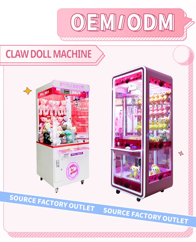 Lovely Gift Shop Whole Design Vending Doll Machine Arcade Coin Operated ...