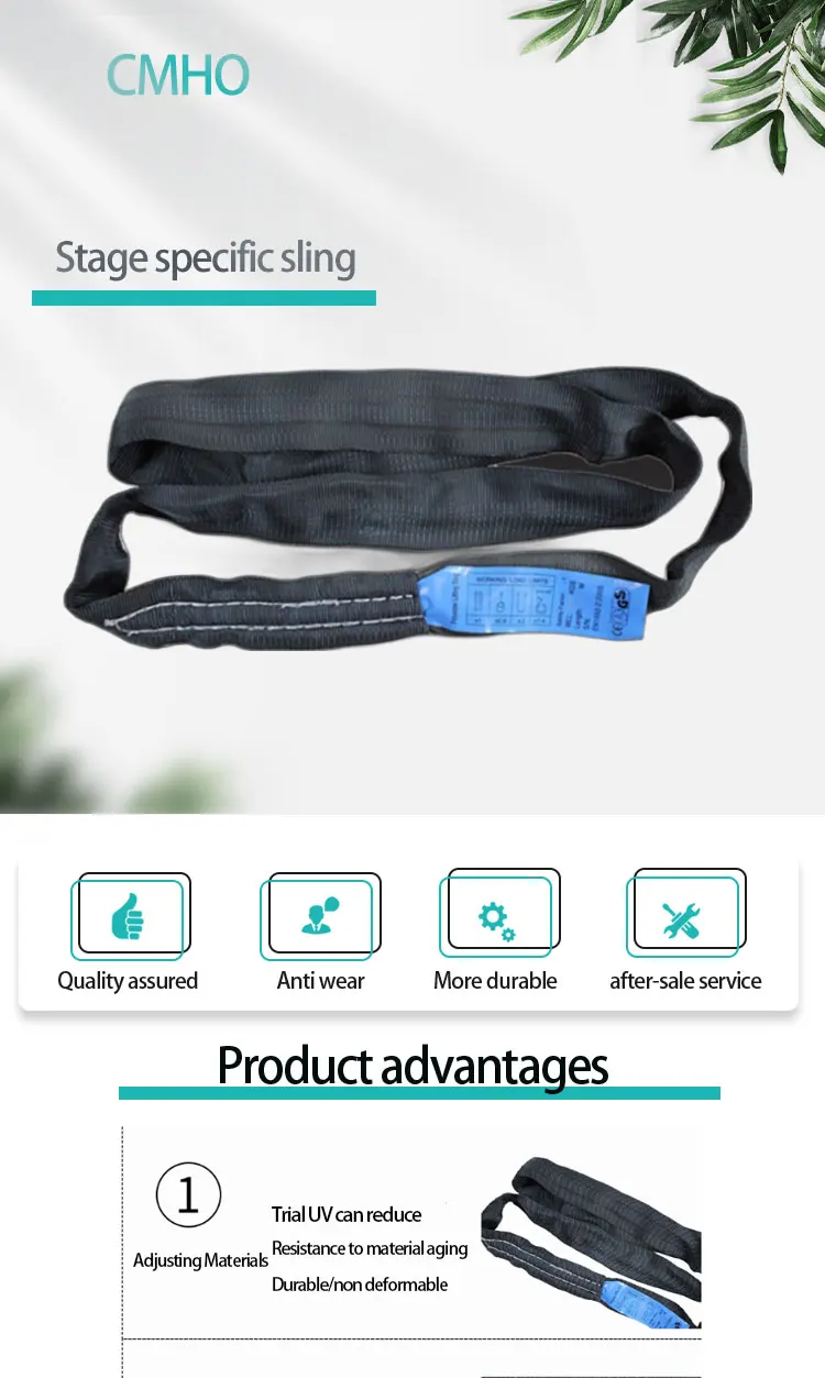 Iso9001 Cable Lifting Slings Lift Sling Belt Stage Elevator Electric ...