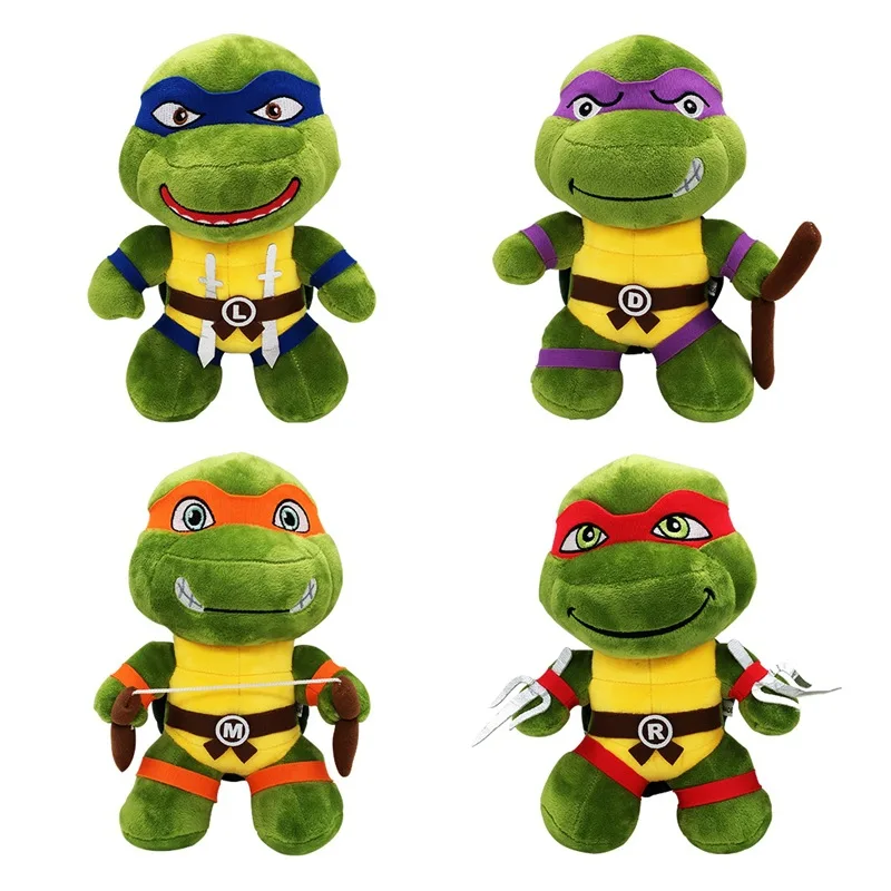 Linda Toy 2024Anime Turtles Plush Dolls Ninja Figure Cute Soft Stuffed ...