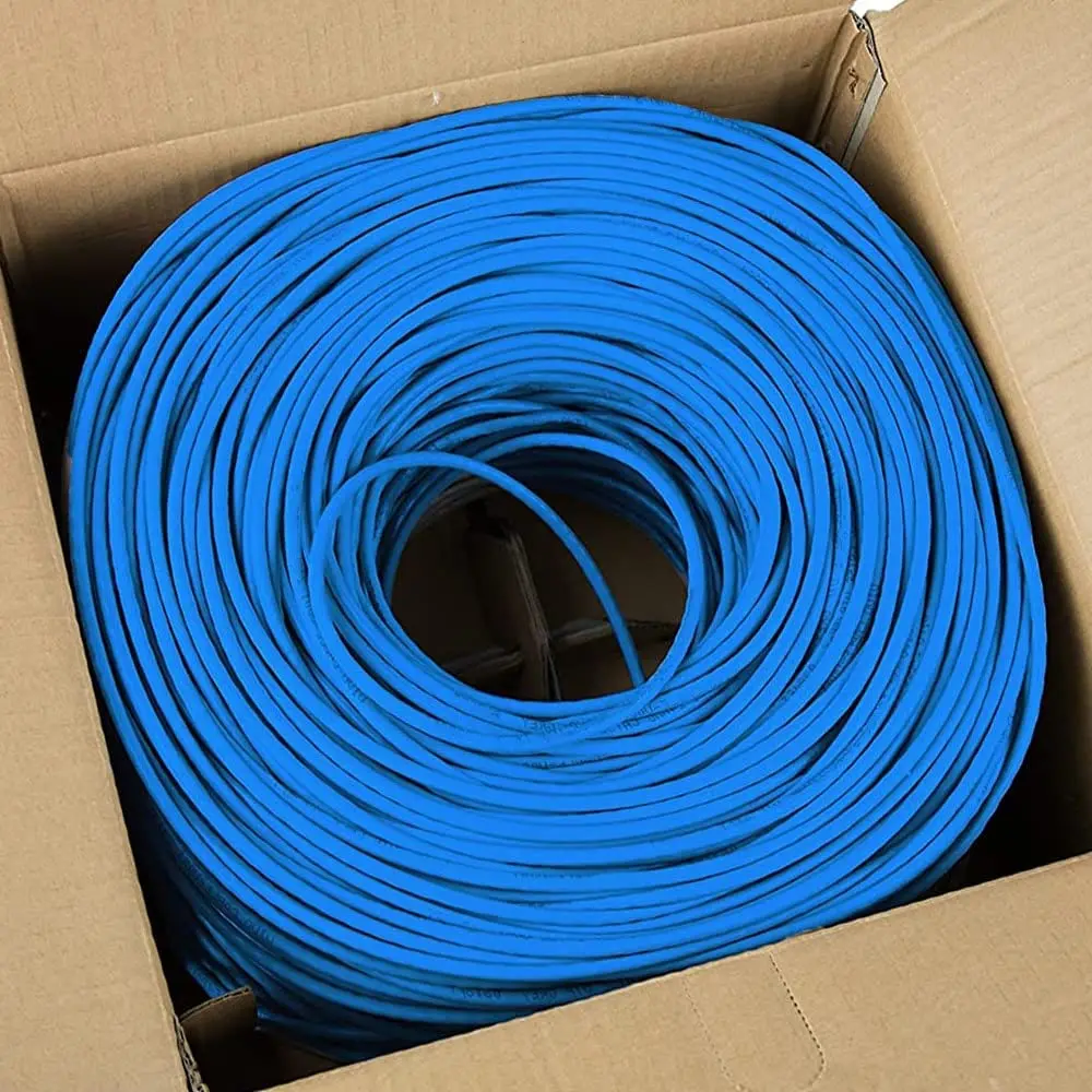 Fire Resistant 4pr 305m Bare Copper Ethernet Lan Wire Ftp Cat6 Cmr ...