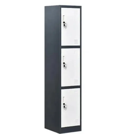 3 Door Bedroom Steel Wardrobe Metal Cupboard Steel Locker Metal Furniture Cupboard Metal Steel Almirah Designs Image