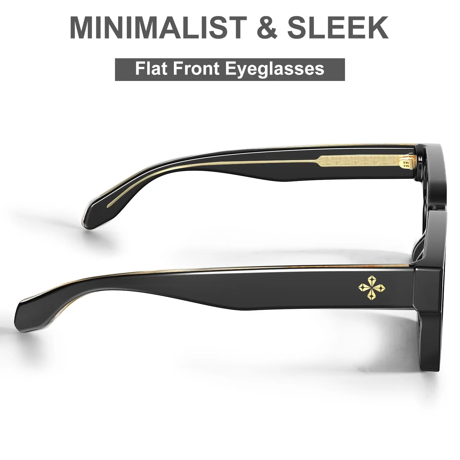 VISOONE Blue Light Blocking Glasses Rectangle Chic Preppy Look ...