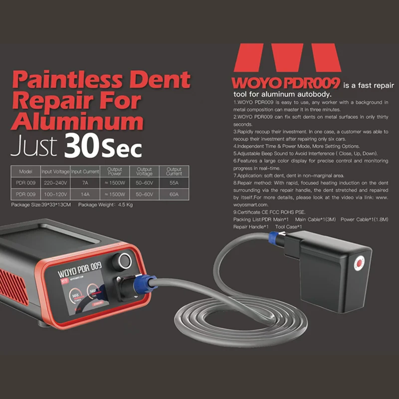 Free-painting Electromagnetic Induction Dent Repair Tool