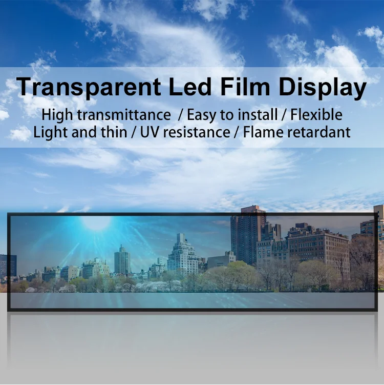 Adhesive Aflexible Transparent Led Screen Foldable Indoor Outdoor ...