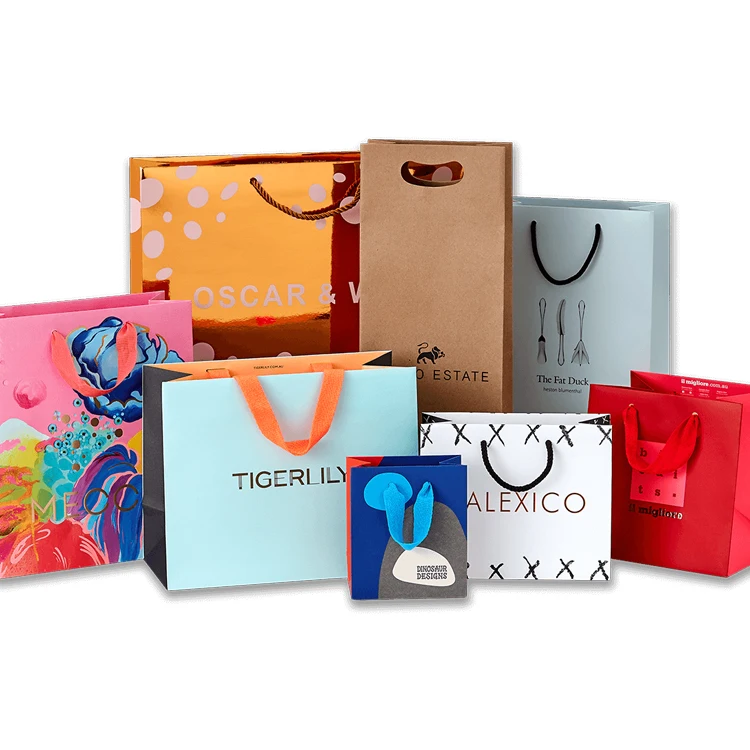 Custom Bags With Logo Luxury Shopping Bag With Logos Takeaway Cup ...