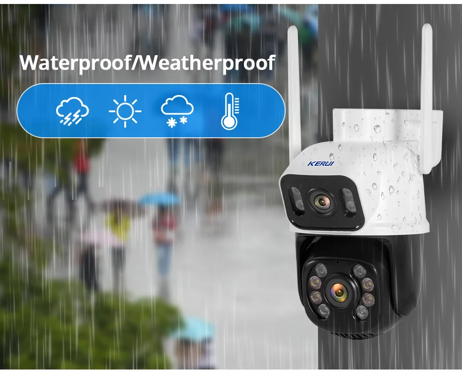 N28 Wireless 6mp Wifi Security Camera System Security Ip Dual Lens ...