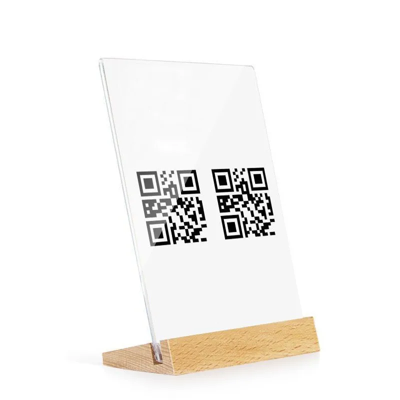 Acrylic QR Code Display Stands - Enhance Business Signage