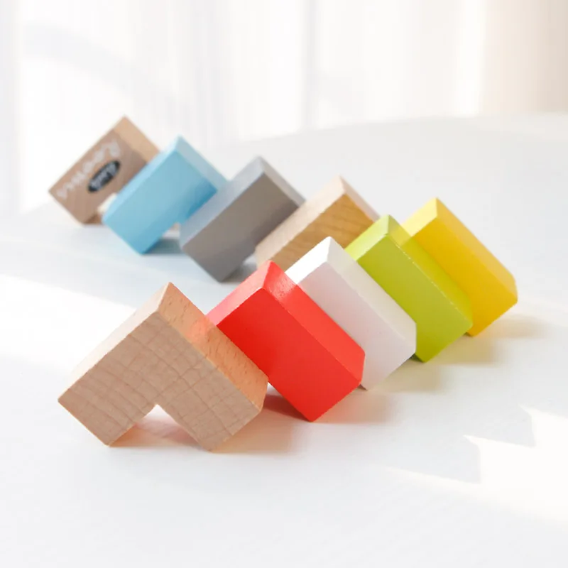 Children Classic Educational Learning Play Wooden Toys Block Wooden 3d ...