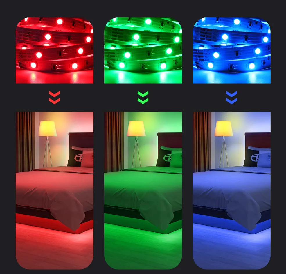 Wholesale 12v Ir Control Indoor Decoration Strip Lights Kits Smart ...