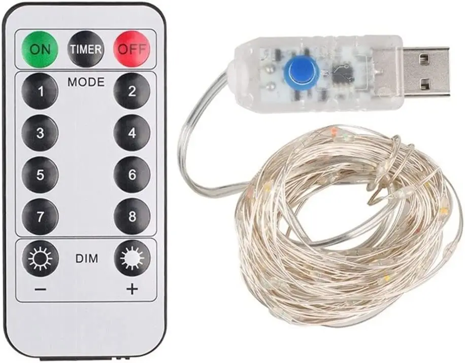 Led Strings Copper Wire 3xaa Battery Operated Christmas Wedding Party ...