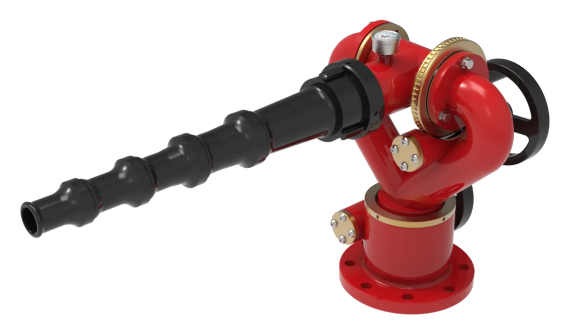 Fixed Manual Monitor For Firefighting 3000lpm With Aluminium Alloy ...