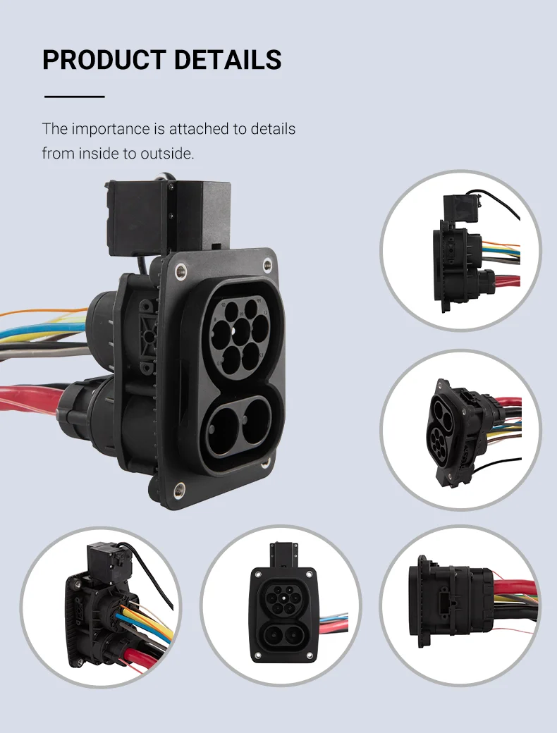 Workersbee DCFC EV Charging Socket Input Power Socket 200A 1000V DC ...