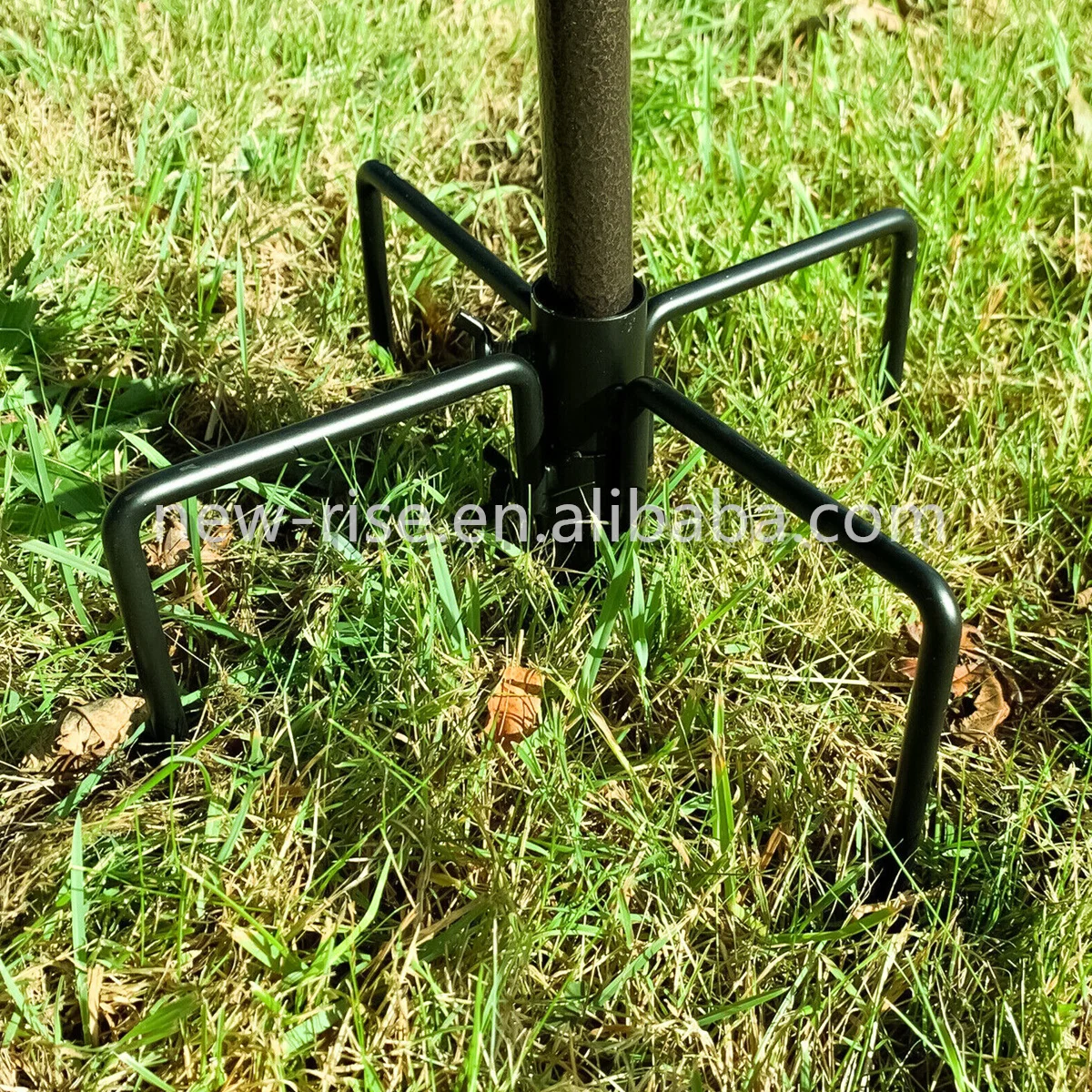 Bird Pole Stabilizer 4 Prong Base for Outdoor Garden Yard Pole Stand ...