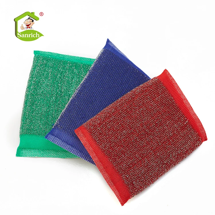 Stainless Steel Wire Mesh Sponge Scrubber for Dishes