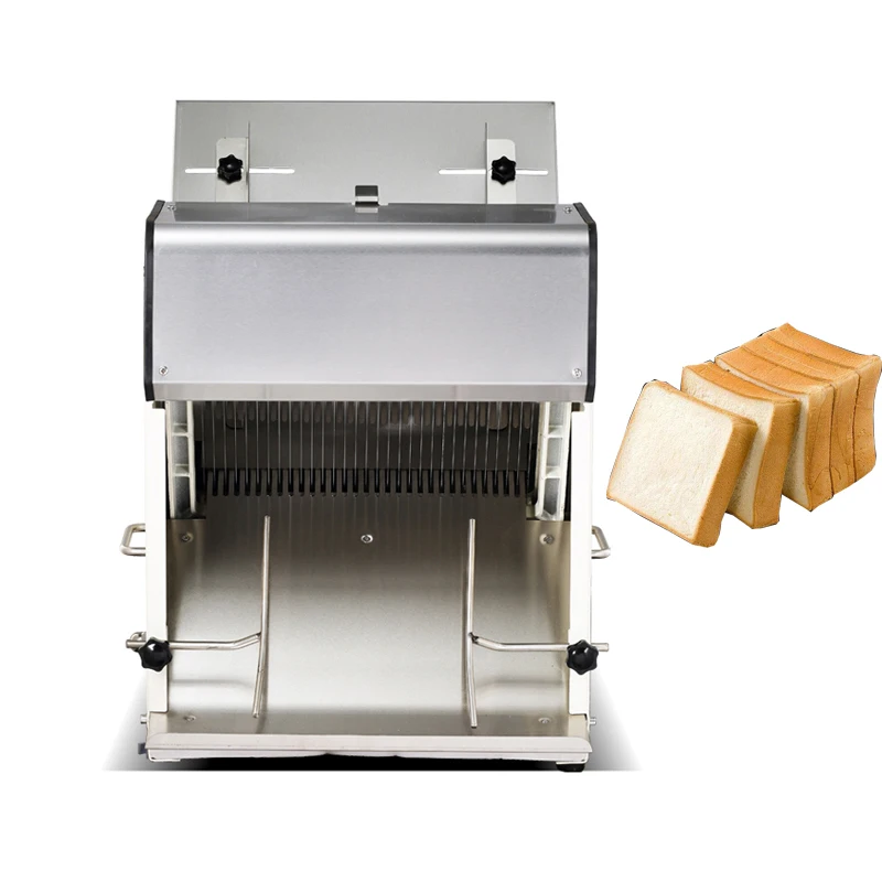 Commercial Automatic Toast Bread Slicing Cutting Machine 12mm Thickness ...