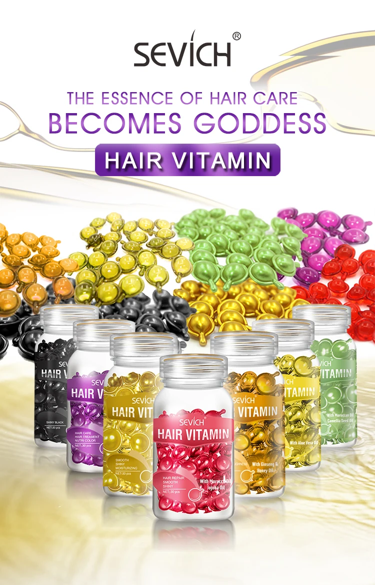 Sevich Vitamin Hair Oil Capsules for Regrowth - Nourishing Serum with ...