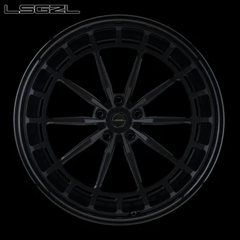 Matte Black Monoblock Forged 17 18 20 21 24 26 Inch Customized Aluminum ...