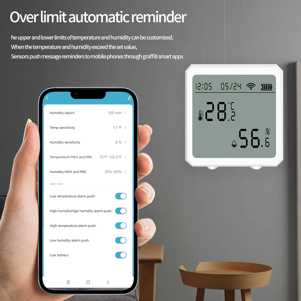 High Quality Digital Indoor Temperature Detector Outdoor Wifi ...